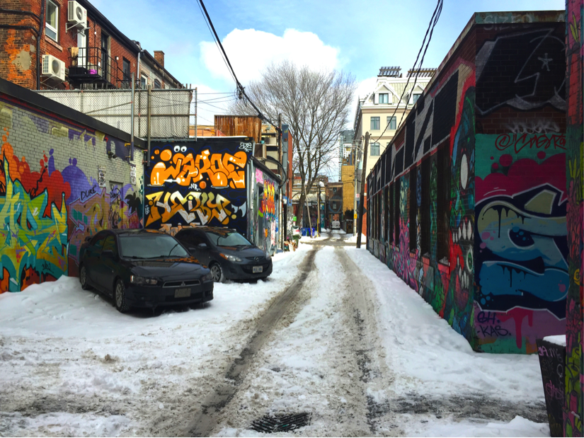 A Look at Toronto’s Snowbound Laneways — The Laneway Project