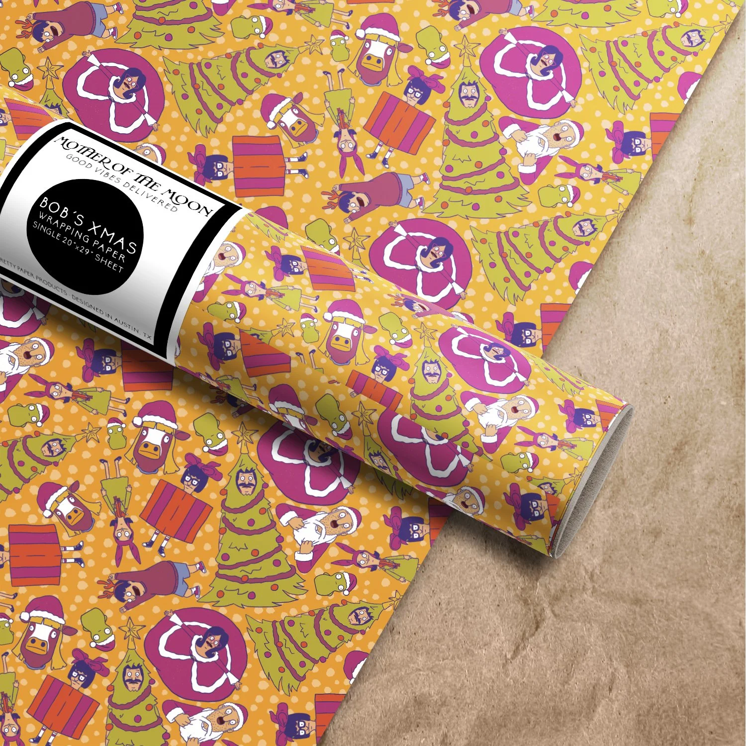 Single Sheets Christmas Wrapping Paper