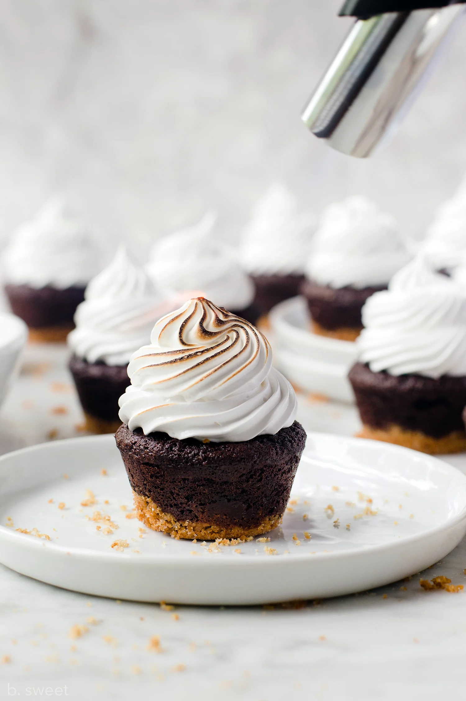 Molten S'mores Brownie Bites — b. sweet