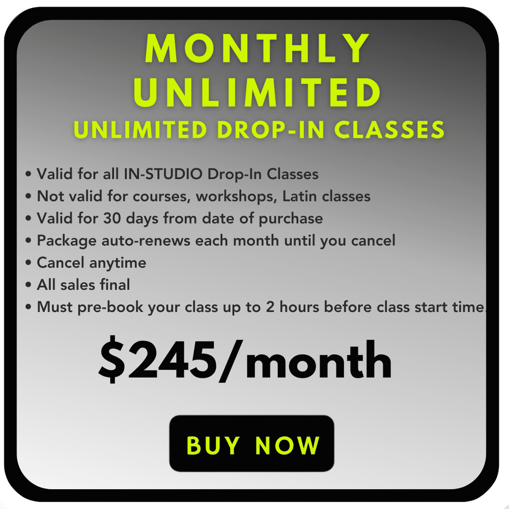 Class Prices - Toronto Dance Classes — City Dance Corps