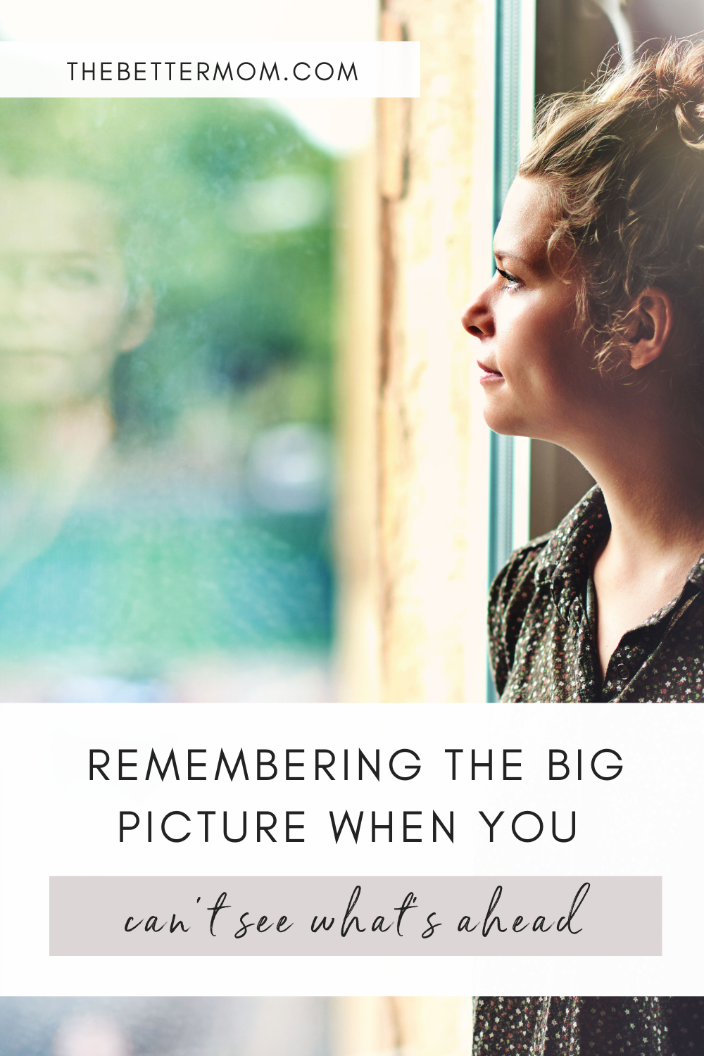 Remembering the Big Picture When You Can't See What's Ahead — The ...