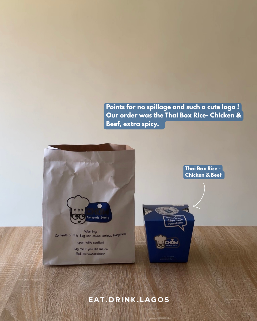 Lunch @ EDL: We Tried Chow Noodle Bar’s Thai Box Rice on Chowdeck ...