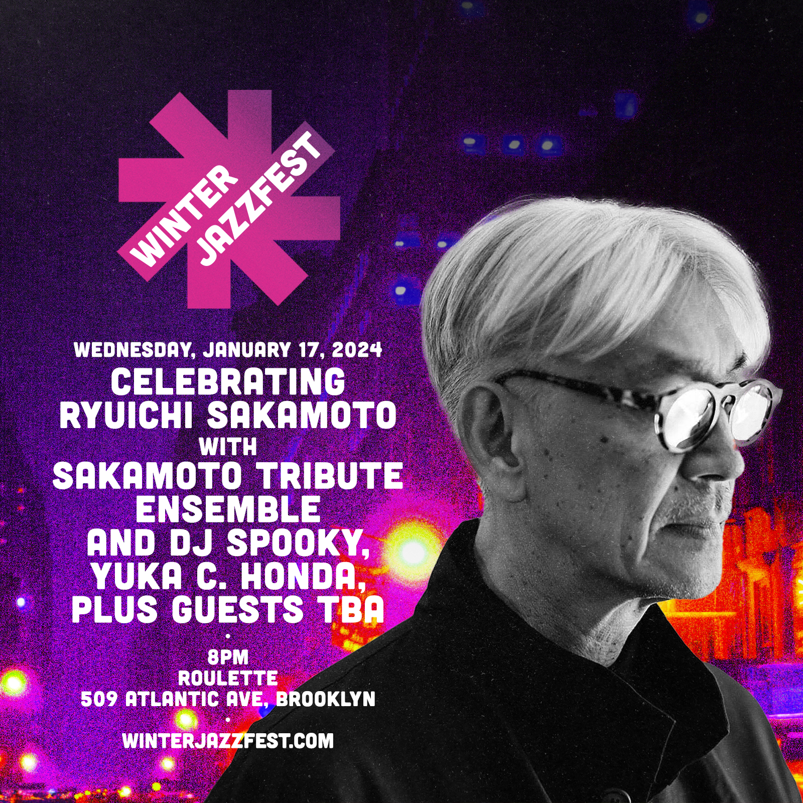 1/17/24 - Celebrating Ryuichi Sakamoto — Winter Jazzfest