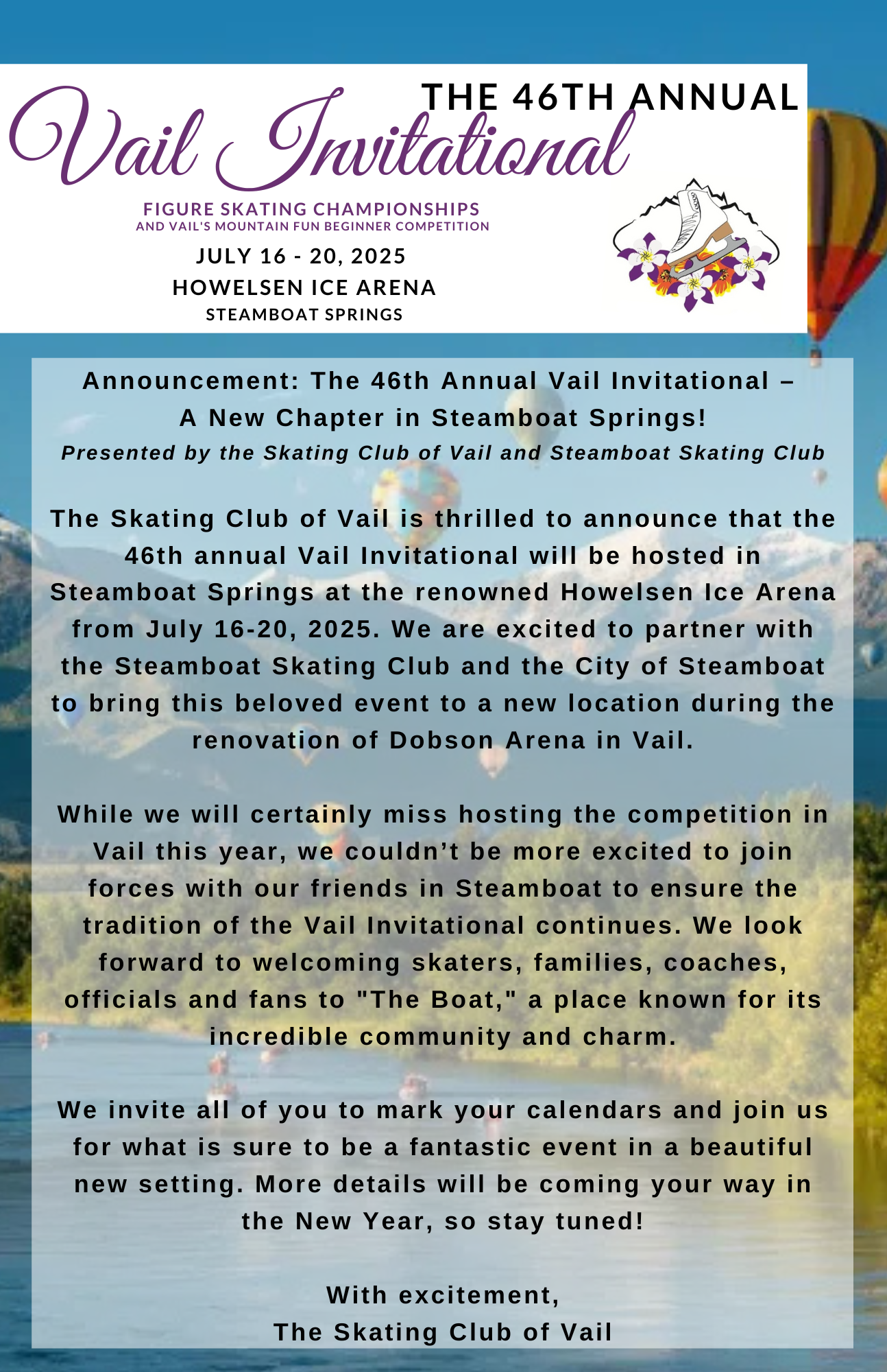 Vail Invitational — Skating Club of Vail