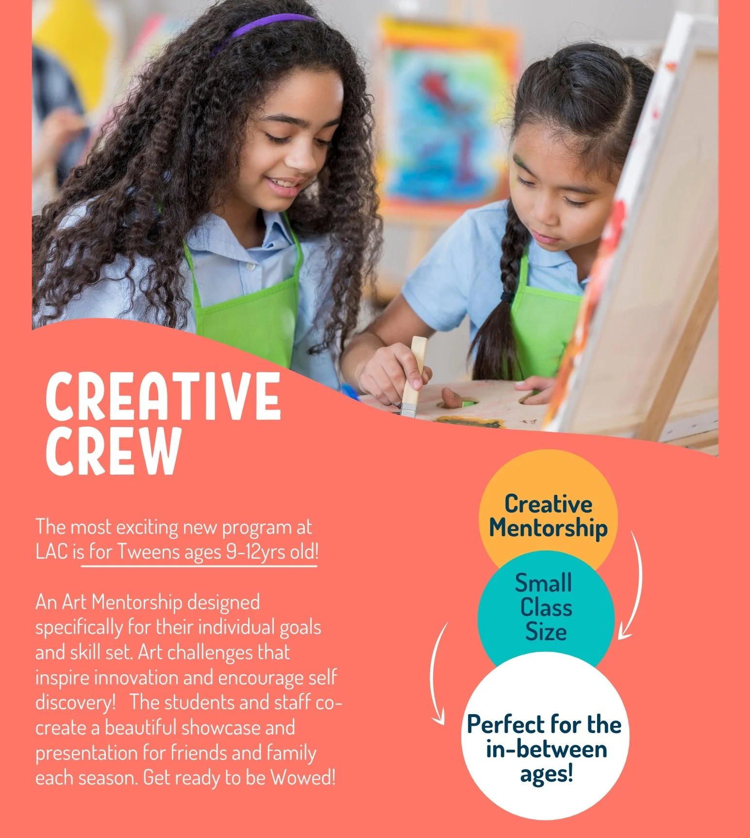 Tween art classes, painting and drawing, freedom of expression, young ...