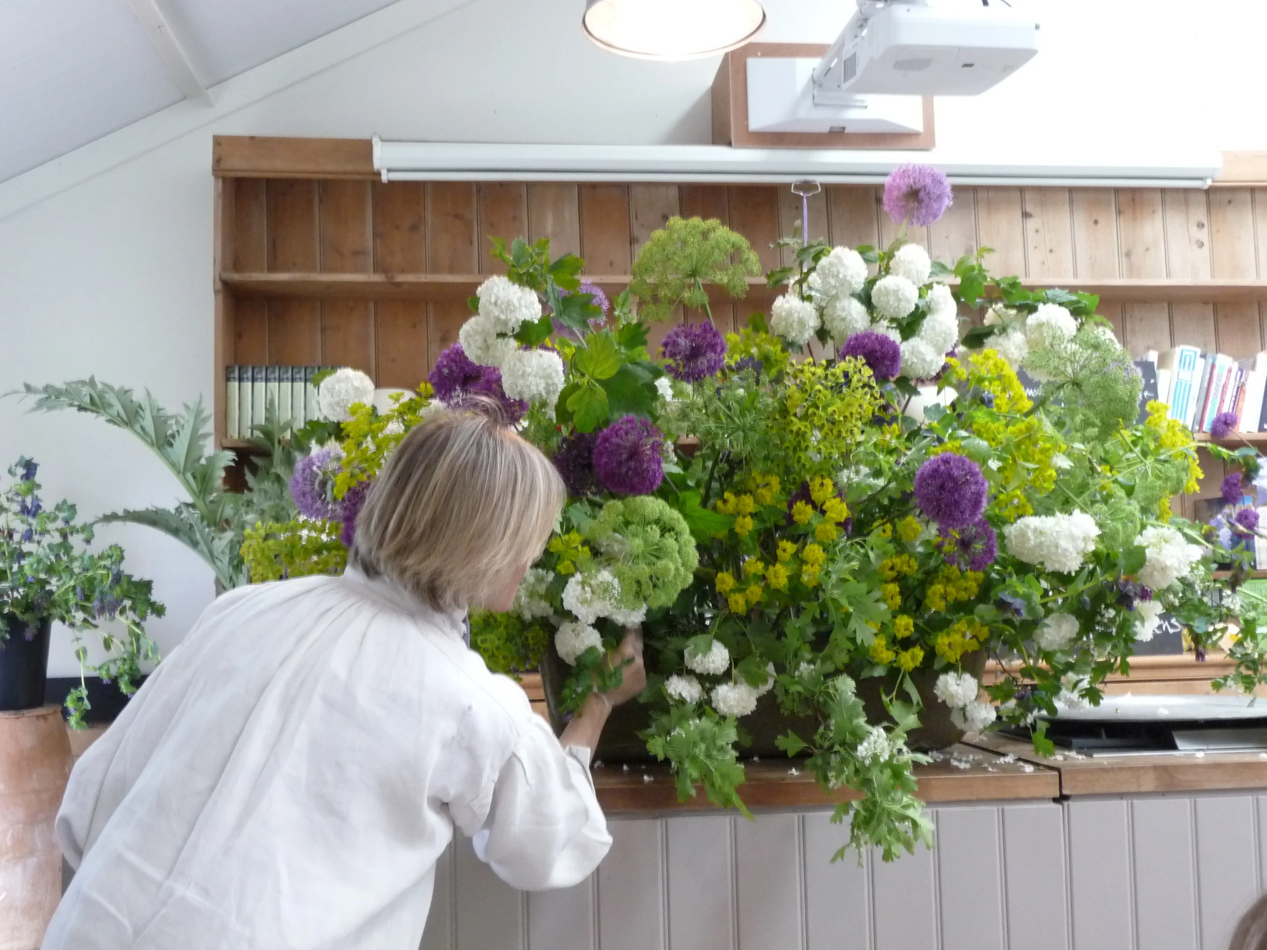 A lesson in flower arranging at Perch Hill, Sussex — Angela Bunt Creative
