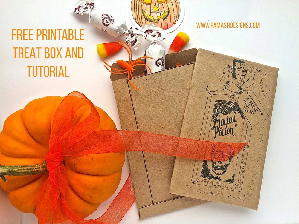 RING IN OCTOBER WITH A FREE PRINTABLE TREAT BOX AND TUTORIAL — Pam Ash ...