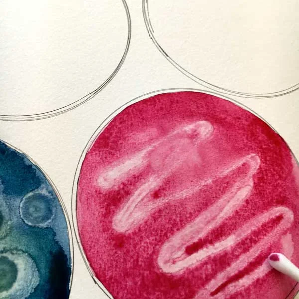 WATERCOLOR SPECIAL EFFECTS: ALCOHOL AND WATERCOLOR — Pam Ash Designs