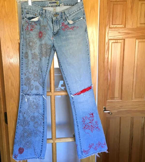 HOW TO REPAIR YOUR FAVORITE JEANS. — Pam Ash Designs