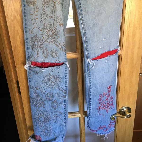 HOW TO REPAIR YOUR FAVORITE JEANS. — Pam Ash Designs