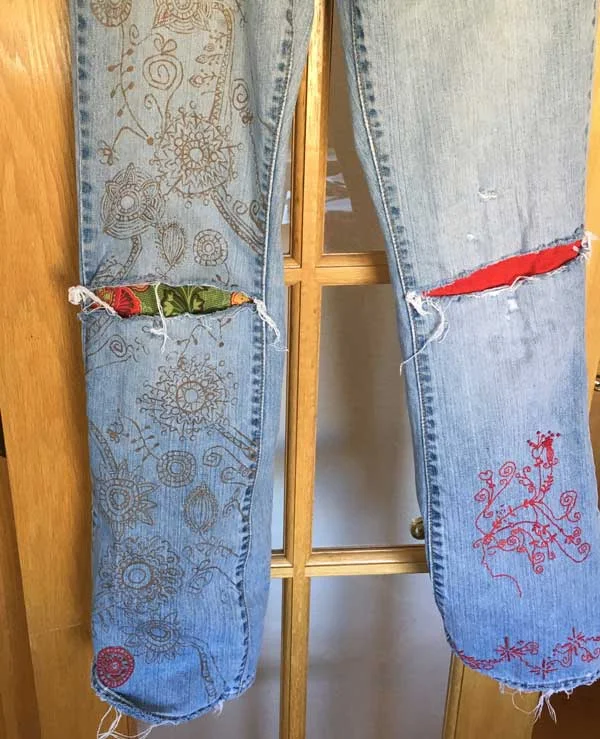 HOW TO REPAIR YOUR FAVORITE JEANS. — Pam Ash Designs