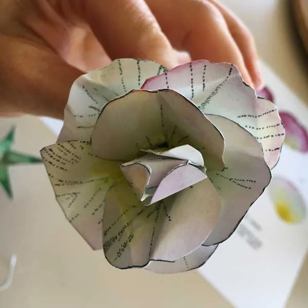HOW TO MAKE A PAPER ROSE: FREE PRINTABLE INCLUDED! — Pam Ash Designs
