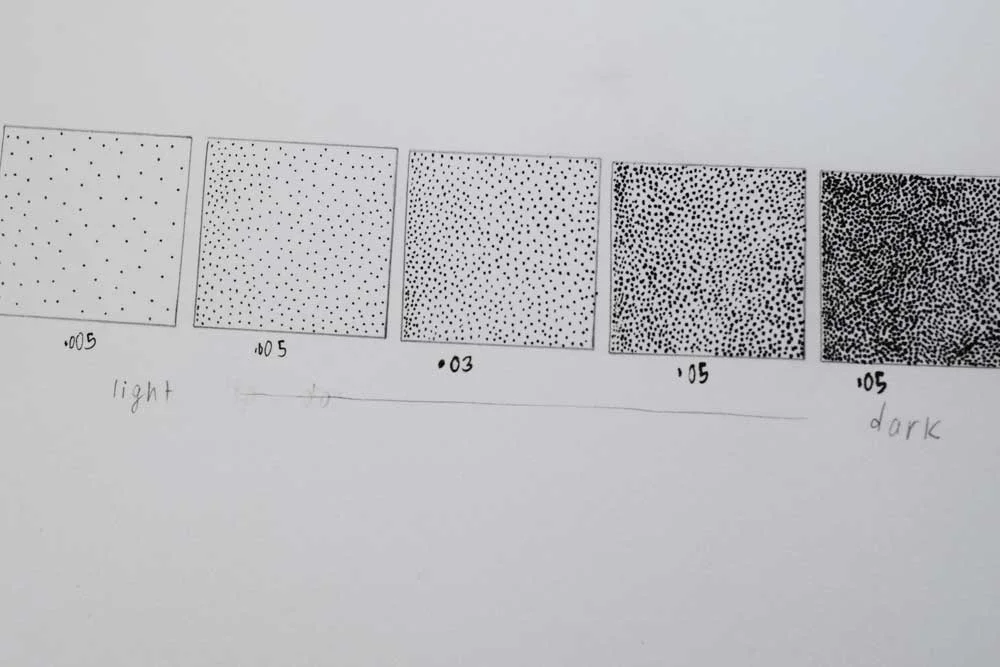 USING STIPPLING TO CREATE VALUE — Pam Ash Designs