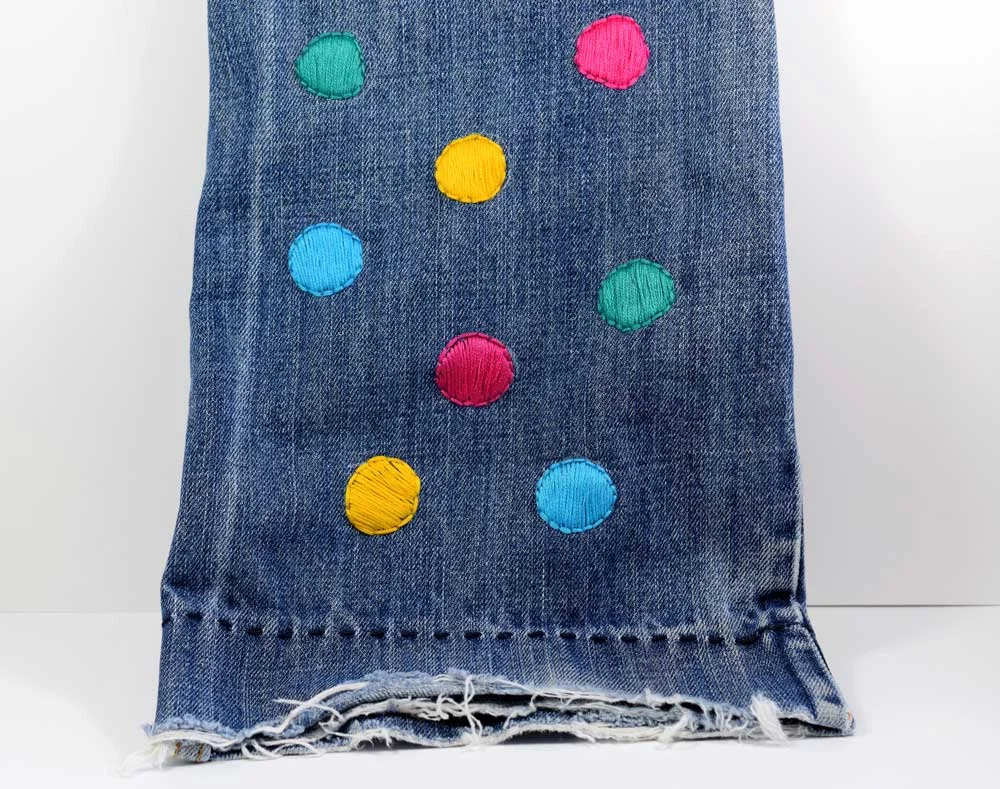 USE YOUR SATIN STITCH SKILLS TO UPGRADE YOUR FAVORITE JEANS — Pam Ash ...