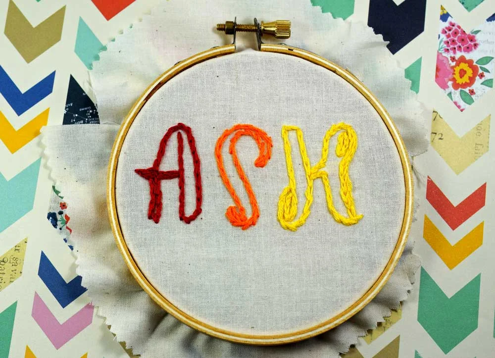 HOW TO MAKE THE SPLIT STITCH : AN EASY AND USEFUL BEGINNER STITCH — Pam ...