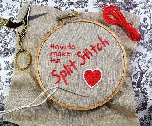 HOW TO MAKE THE SPLIT STITCH : AN EASY AND USEFUL BEGINNER STITCH — Pam ...