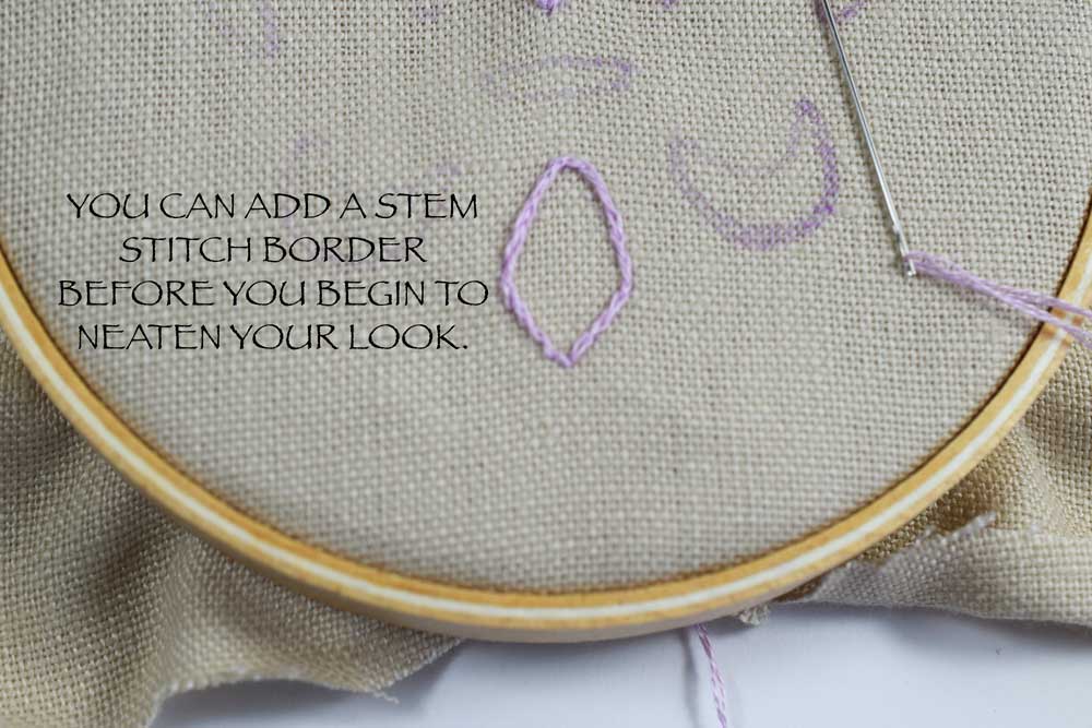 THE LONG AND SHORT STITCH SHADING — Pam Ash Designs