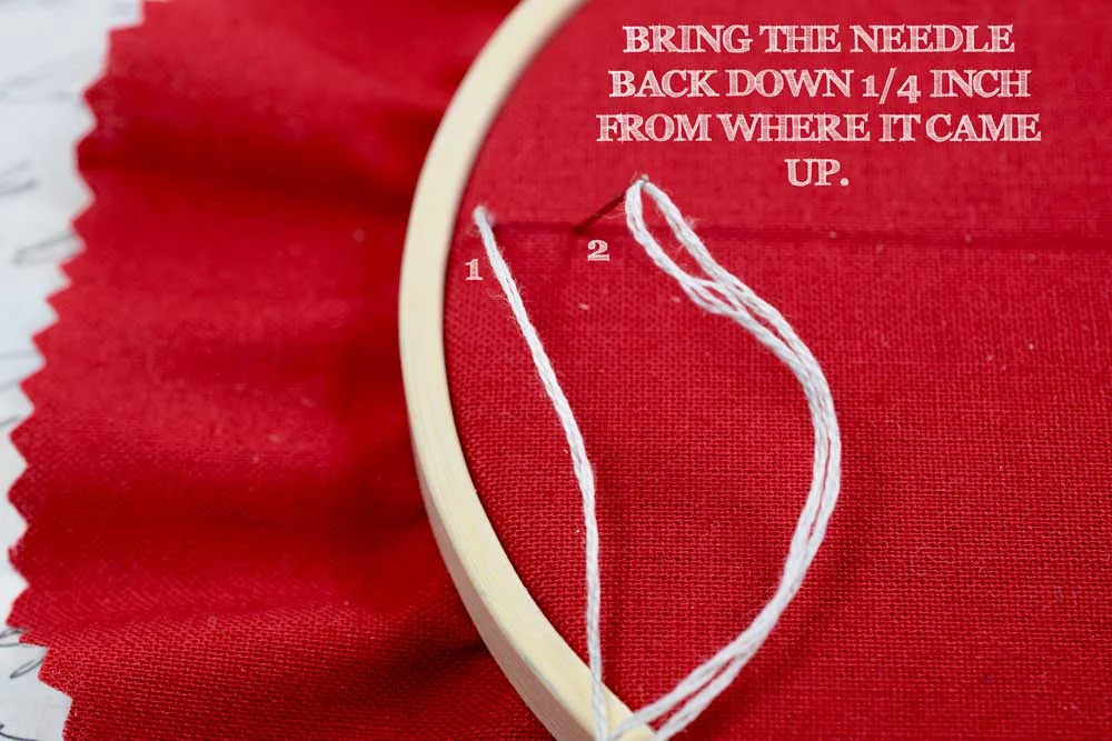 THE STEM STITCH | HOW TO MAKE THE STEM STITCH AND A FREE VALENTINE'S ...