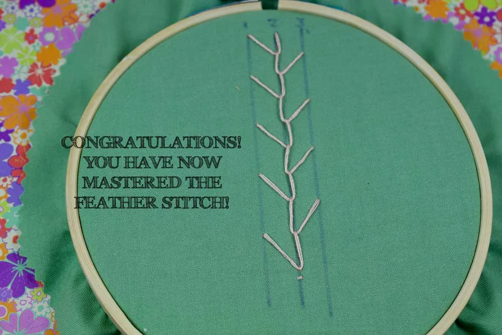 HOW TO MAKE THE FEATHER STITCH — Pam Ash Designs