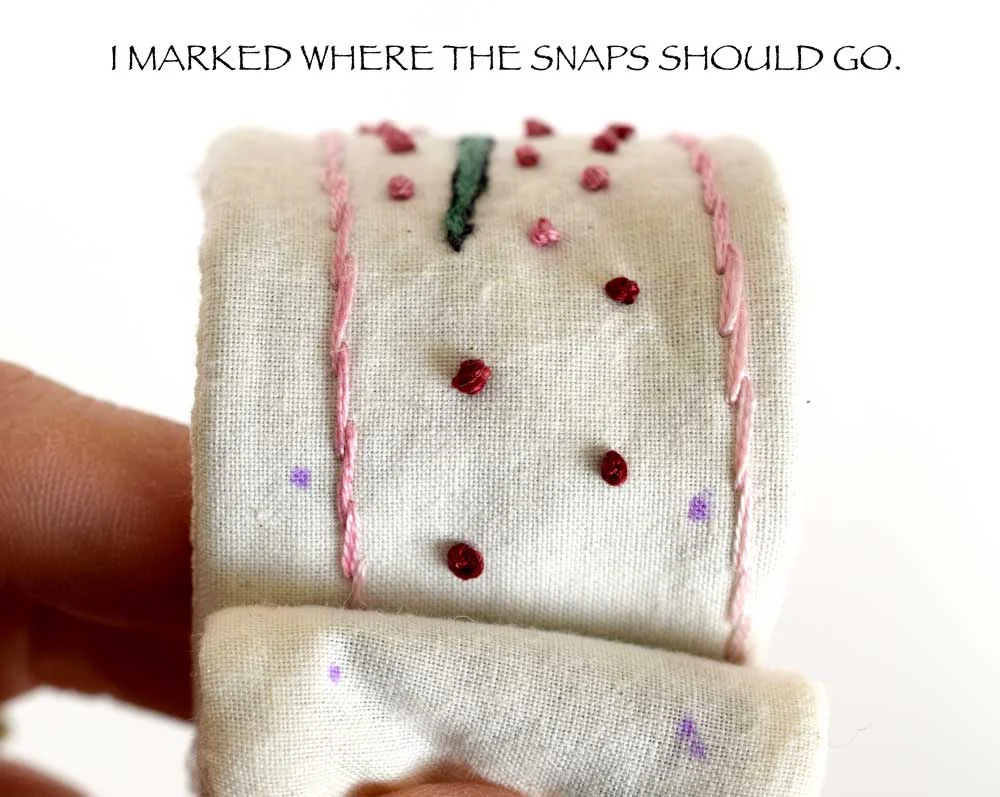 HOW TO MAKE AN EMBROIDERED WRIST CUFF — Pam Ash Designs