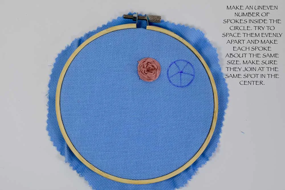 HOW TO MAKE THE WOVEN WHEEL STITCH — Pam Ash Designs