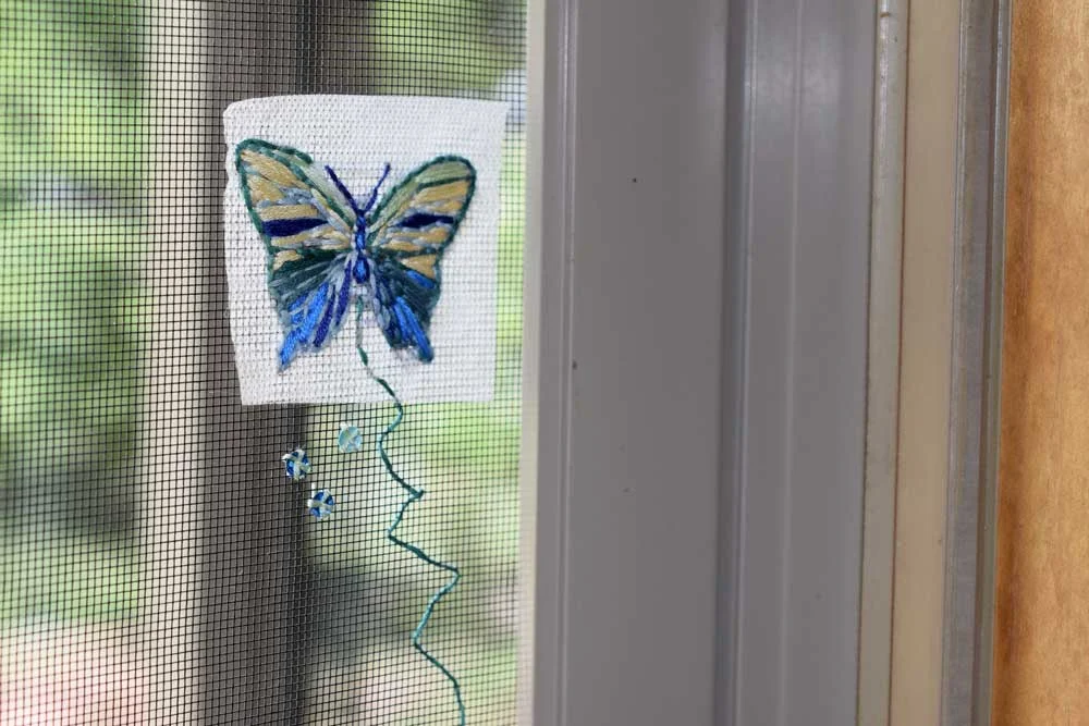 EMBROIDERING ON A SCREEN — Pam Ash Designs