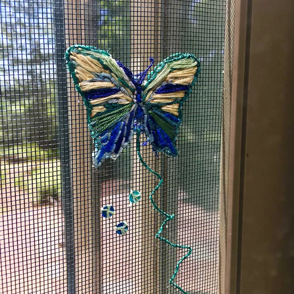 EMBROIDERING ON A SCREEN — Pam Ash Designs