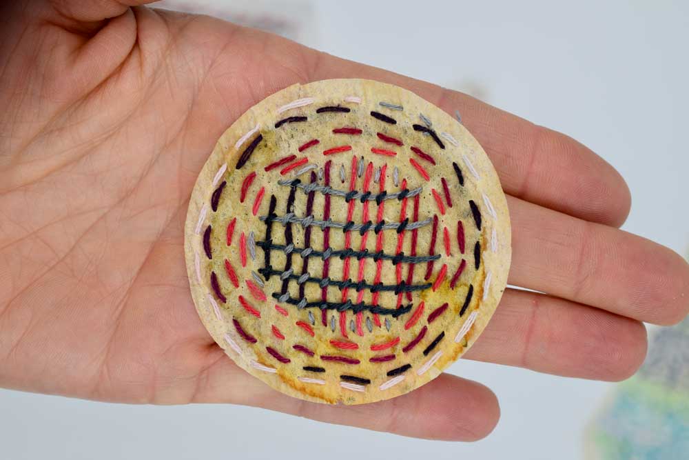 TEA AND ART: EMBROIDERING ON TEA BAGS — Pam Ash Designs