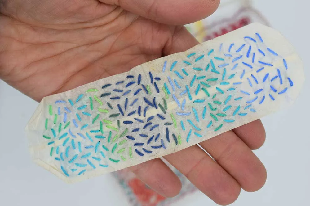 TEA AND ART: EMBROIDERING ON TEA BAGS — Pam Ash Designs