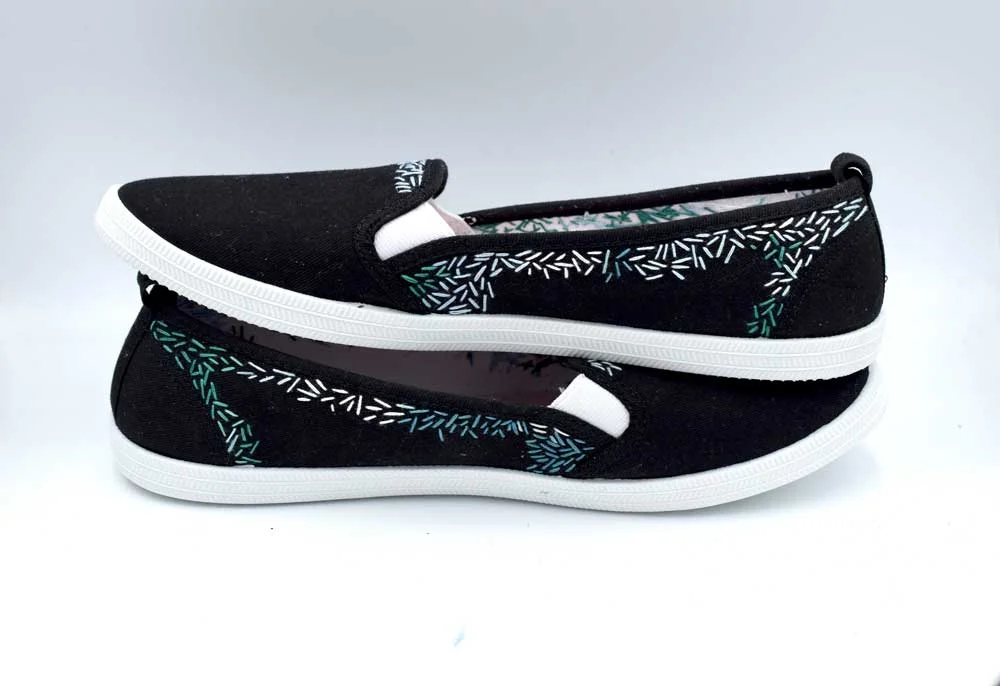 EMBROIDERING CANVAS SNEAKERS — Pam Ash Designs