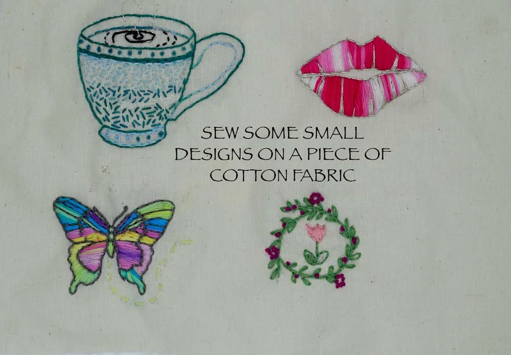 EMBROIDERED CARDS : PRACTICE YOUR EMBROIDERY AND MAKE A KEEPSAKE CARD ...