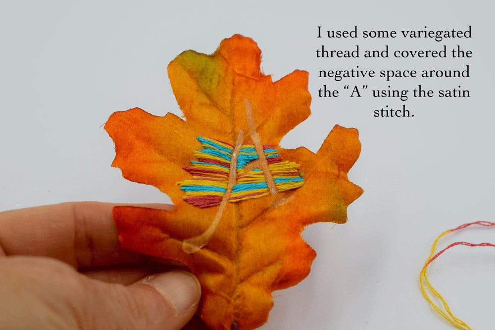 EMBROIDERING FALL LEAVES — Pam Ash Designs