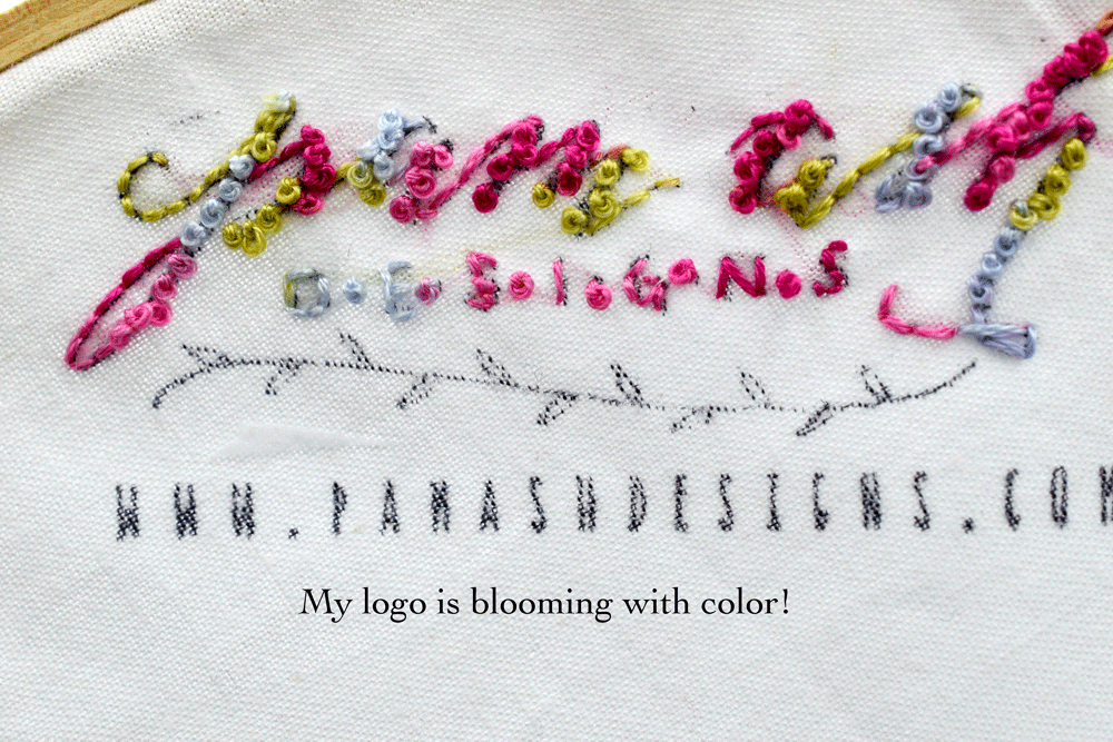 EMBROIDERING ON STAMPS — Pam Ash Designs