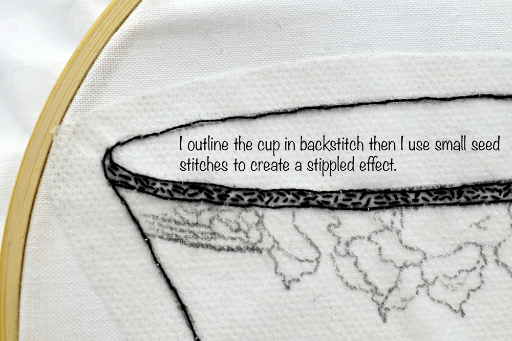 EMBROIDERED STIPPLING — Pam Ash Designs