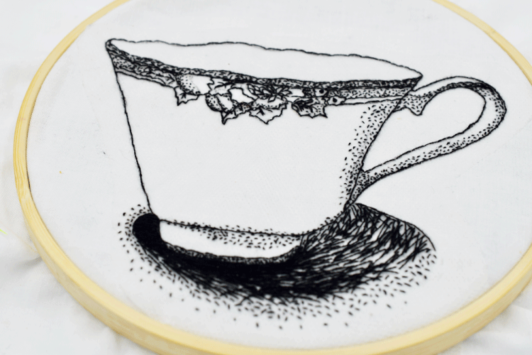 EMBROIDERED STIPPLING — Pam Ash Designs