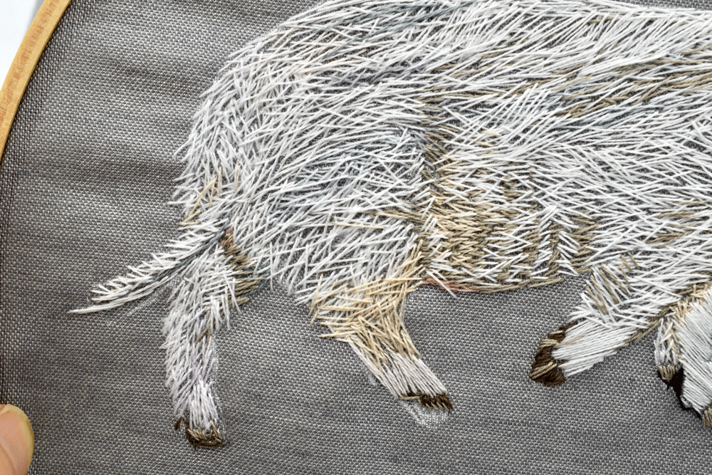 TIPS ON HOW TO EMBROIDER ANIMAL FUR — Pam Ash Designs