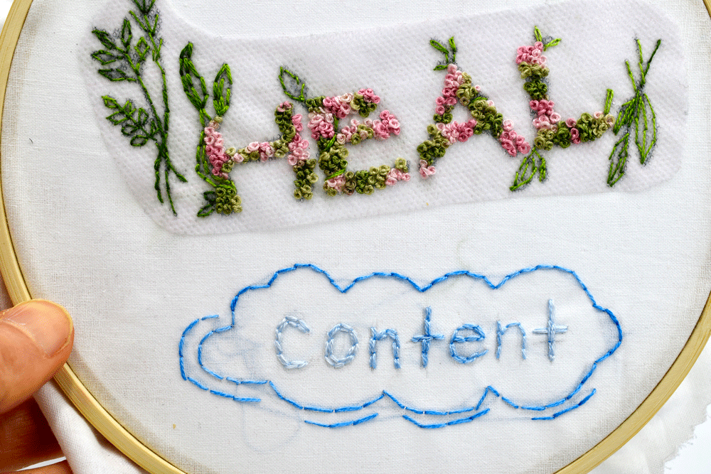 EMBROIDERED VISION BOARD — Pam Ash Designs