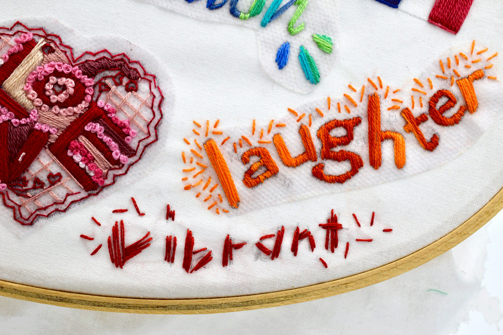 EMBROIDERED VISION BOARD — Pam Ash Designs