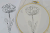 EMBROIDERED LINE DRAWING AND A SPLASH OF WATERCOLOR. — Pam Ash Designs