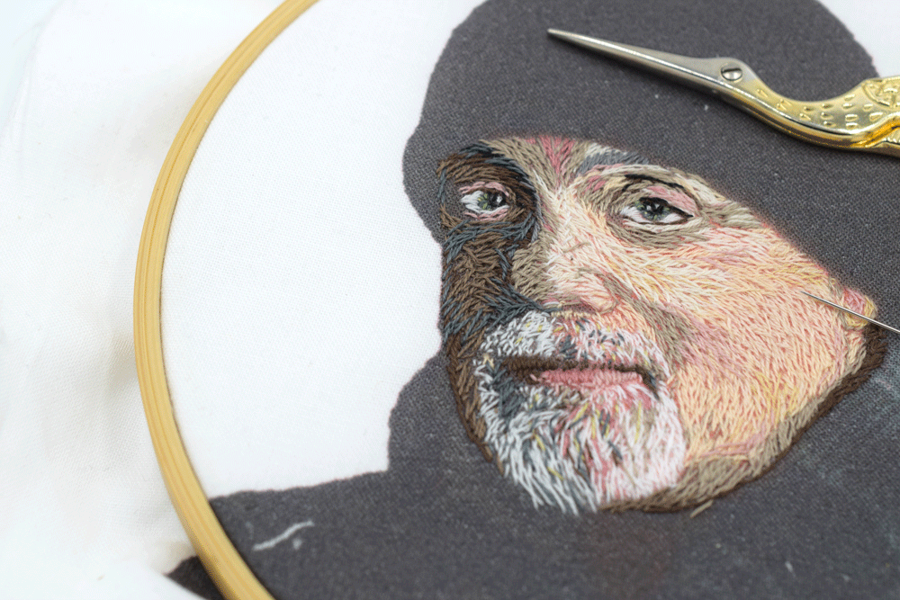 A PORTRAIT THREAD PAINTING — Pam Ash Designs