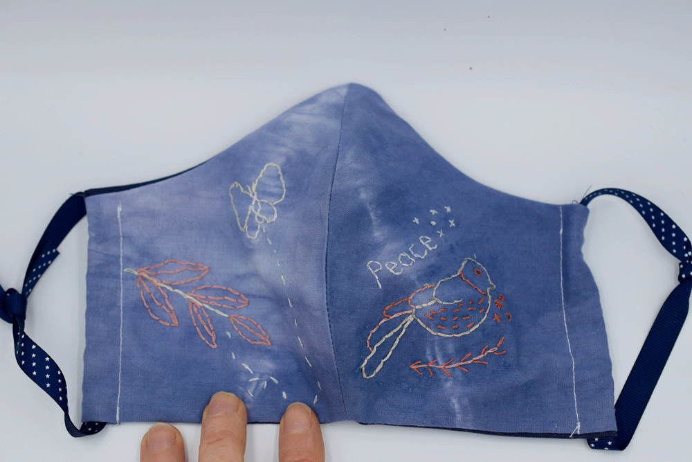 EMBROIDERED MASK — Pam Ash Designs