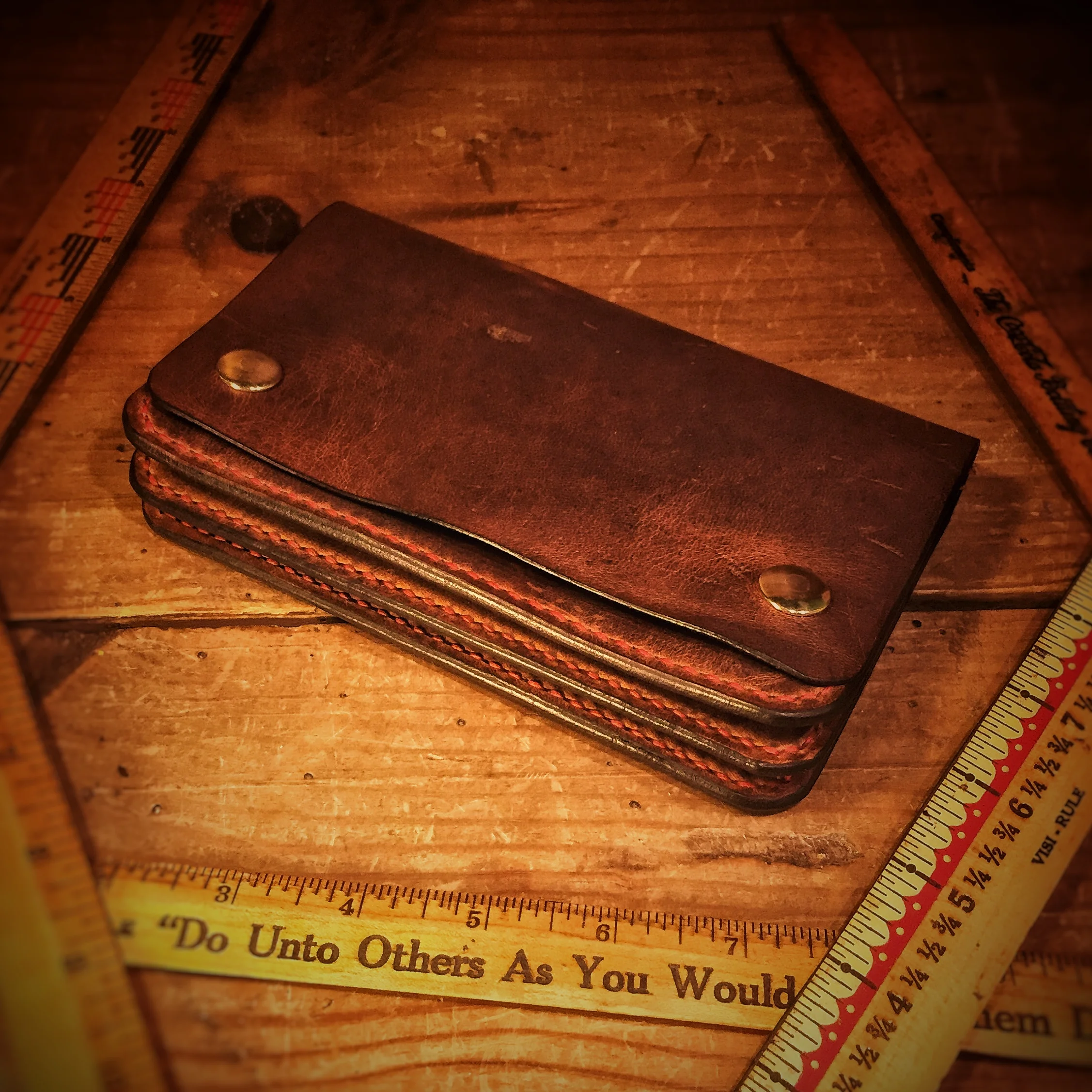 Brando Biker Wallet — Mascon Leather
