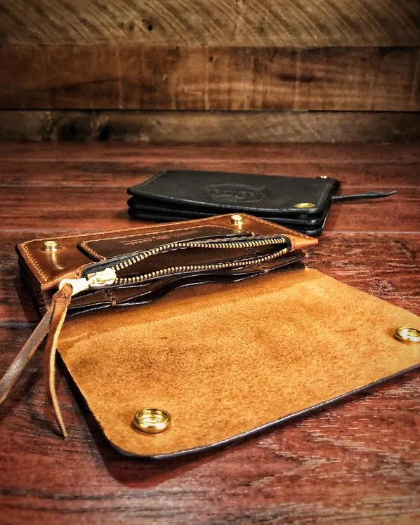 Brando Biker Wallet — Mascon Leather