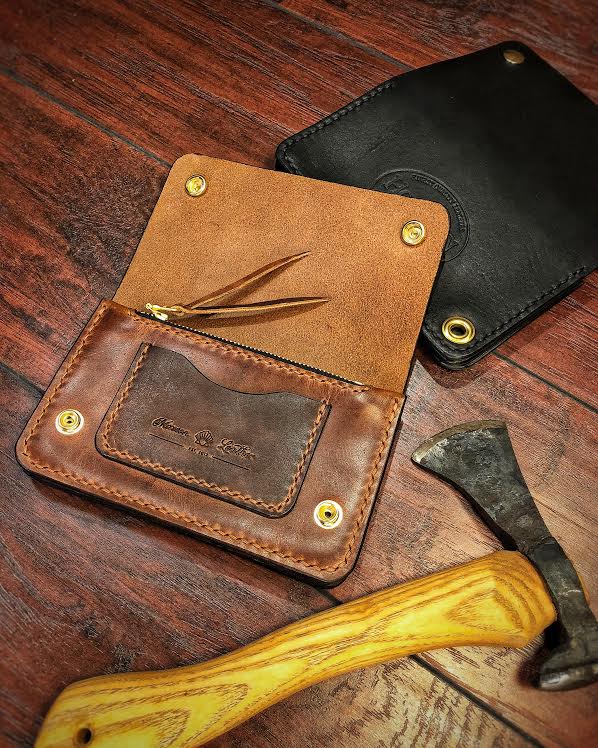 Brando Biker Wallet — Mascon Leather