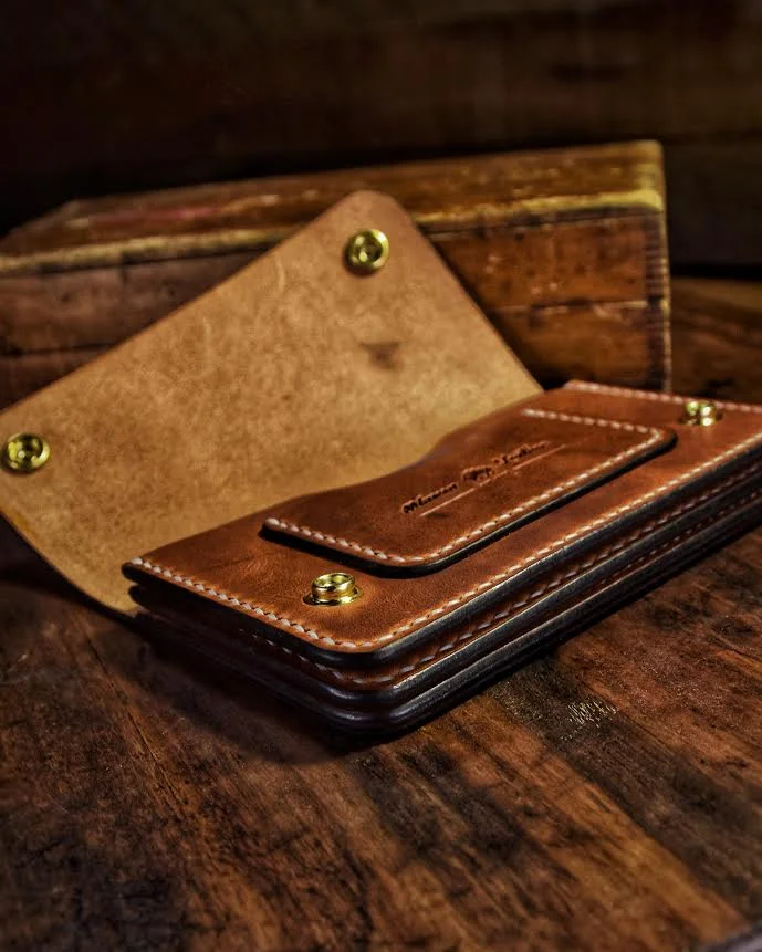 Brando Biker Wallet — Mascon Leather