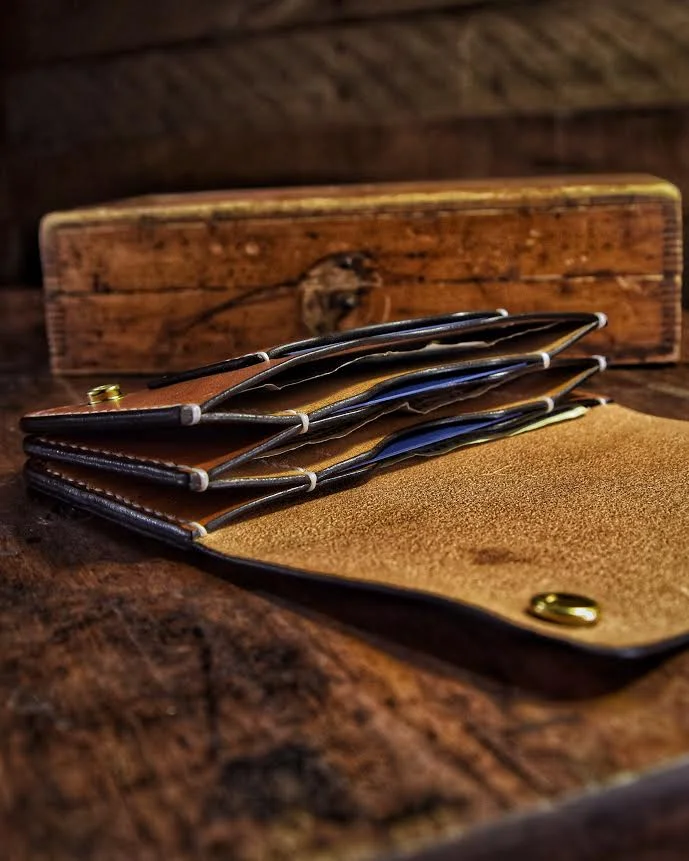 Brando Biker Wallet — Mascon Leather