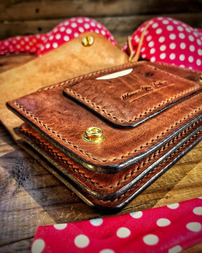 Brando Biker Wallet — Mascon Leather