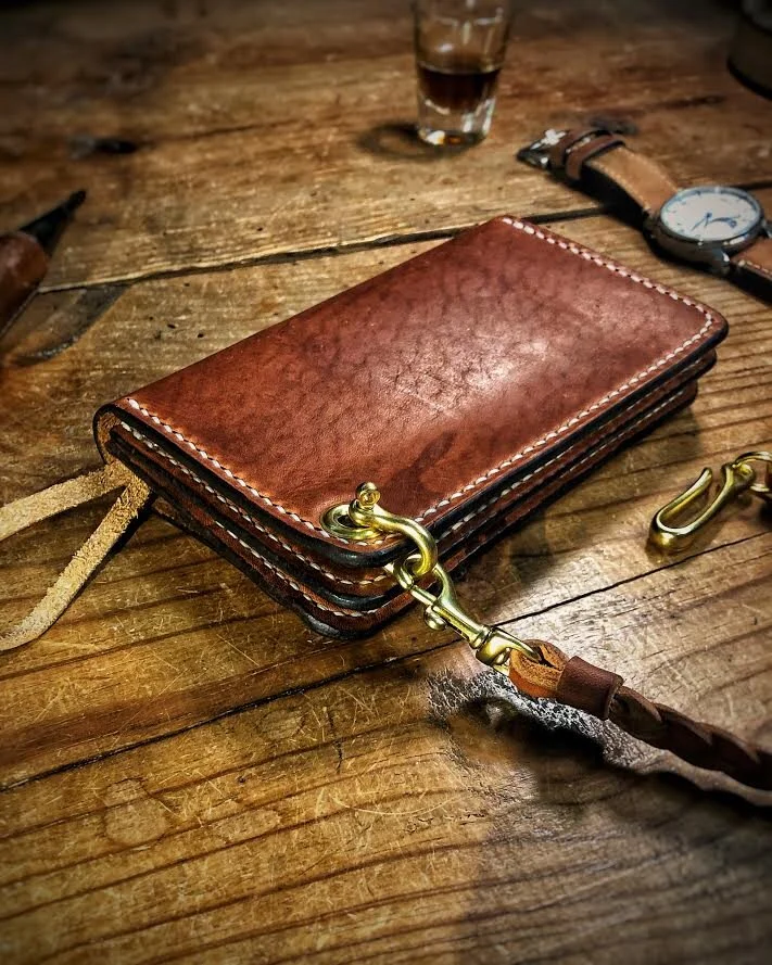 Brando Biker Wallet — Mascon Leather