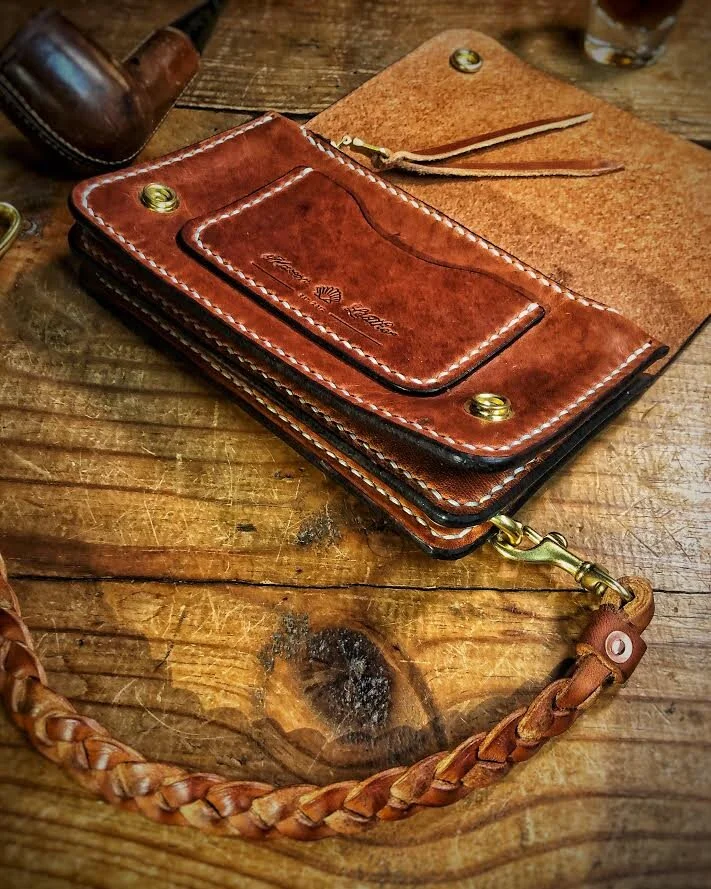 Brando Biker Wallet — Mascon Leather