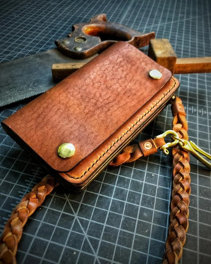 Brando Biker Wallet — Mascon Leather